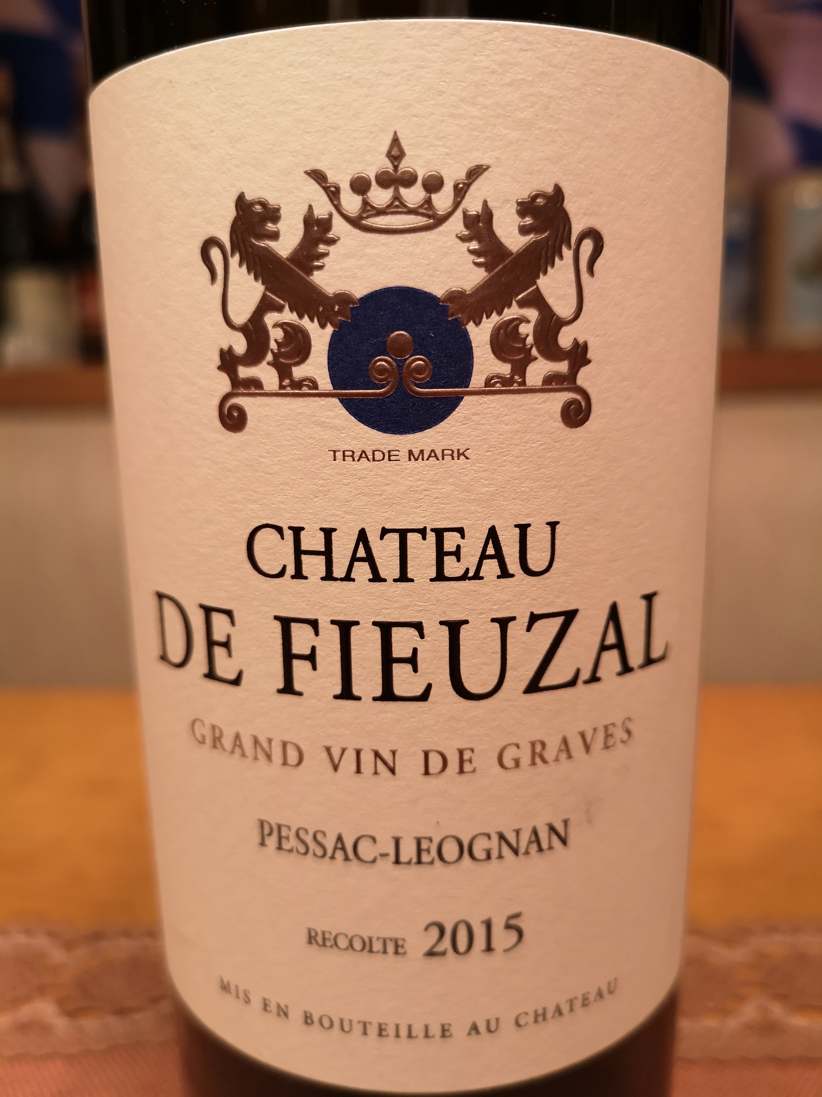 2015 Château de Fieuzal blanc | Château de Fieuzal – VAAV